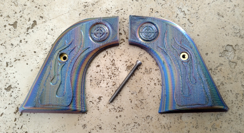 Ruger 3D printable Single Action Revolver Grips!
