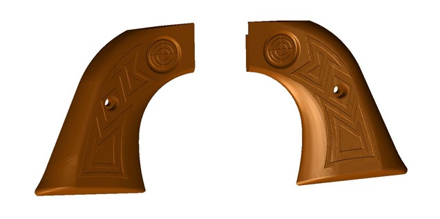 Ruger 3D printable Single Action Revolver Grips!